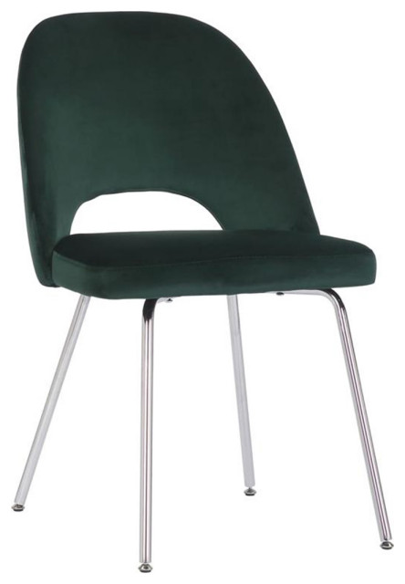 Sand Velvet Chair, Green - Midcentury - Dining Chairs - by ...