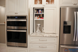 Kitchen Renovation with Baking Cabinet and Snack Bar Alcove ...