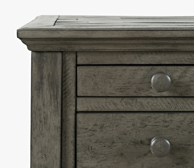 Rustic Shores Coastal Style USB Charging Desk and Chair Set - Stone ...