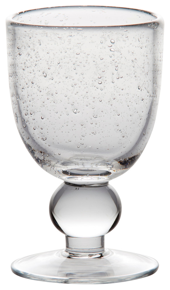 St. Remy Clear Bubble Water Glasses, Set of 4, 3.5" Diameter//10 OZ ...