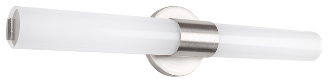 Turbo LED Energy Star Bathroom Vanity and Wall Light, Brushed Nickel ...