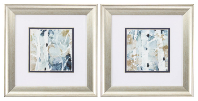 Blue Watercolor, 2-Piece Set - Contemporary - Prints And Posters - by ...