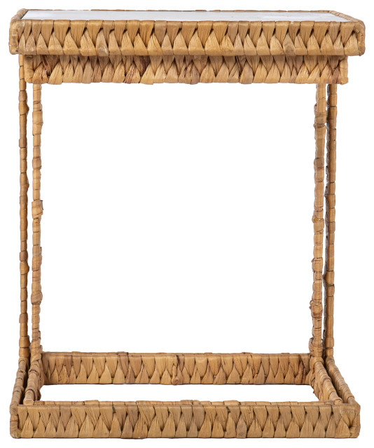 Hegarty Water Hyacinth C Tables 2-Piece Set - Beach Style - Side Tables ...