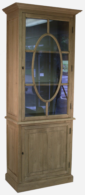 Arlon French Country Antique Style Wood Display Cabinet, 36"Wx91"Hx20"D ...
