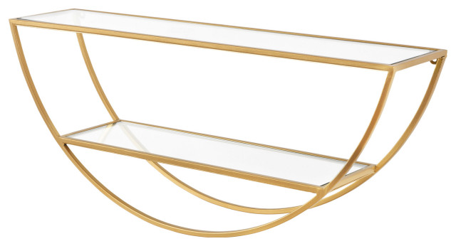 Tancill Half Circle Wall Shelf, 26x11 - Contemporary - Display And Wall ...