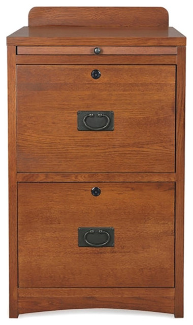 Crafters and Weavers Arts and Crafts 2-Drawer Wood File Cabinet in ...