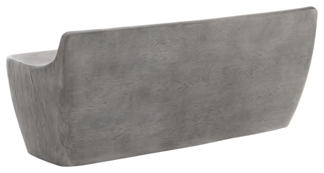 Ledger Bench, Ash Grey Wood Look - Transitional - Accent And Storage ...