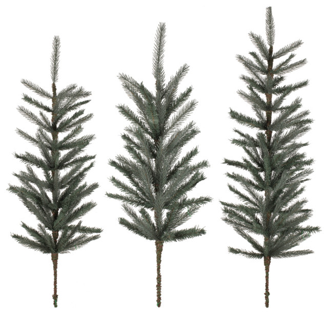 36-42-48" Blue Spruce Tops 3Pc Set - Traditional - Christmas ...
