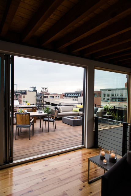 Downtown Living Rooftop Deck -- Envision Distinction Spiced Teak ... Downtown Living Rooftop Deck -- Envision Distinction Spiced Teak ...