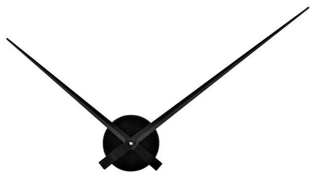 Modern Contemporary Wall Clock, Black Metal - Wall Clocks - by House ...