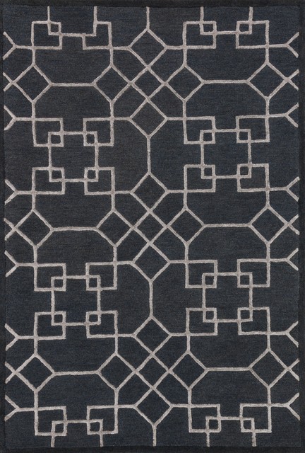 Panache PC-11 Charcoal / Silver 18" x 18" Sample Swatch, 2'-3" x 3'-9 ...