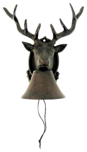 Metal Wall Mount Call Bell - Rustic - Decorative Objects And Figurines ...