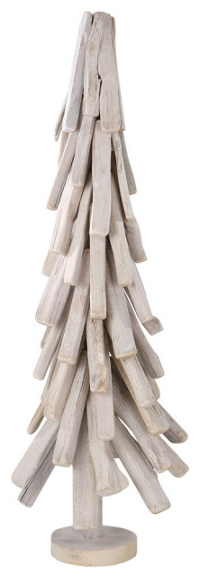 Sagebrook Home Wood Tree Decor, Natural, 34.5" - Rustic - Decorative ...