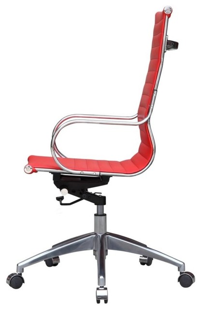 Modern Classics Twist Office Chair High Back, Red, 42"H x 22"W x 20.5"D ...