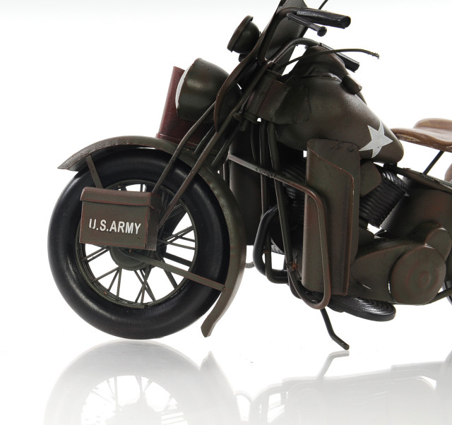 1942 WLA MODEL 1:12 Collectible Metal scale model Motorcycle ...