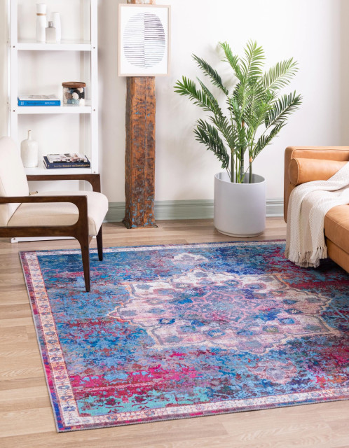 Unique Loom Renaissance Roma Area Rug, 7' 3 x 7' 3 Square ...