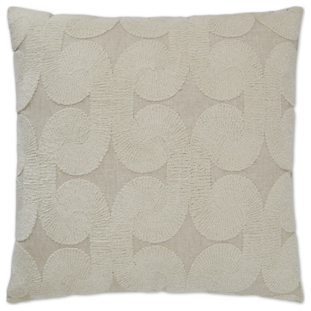Posh Den Pillow - Natural, 24" x 24" - Contemporary - Decorative ...