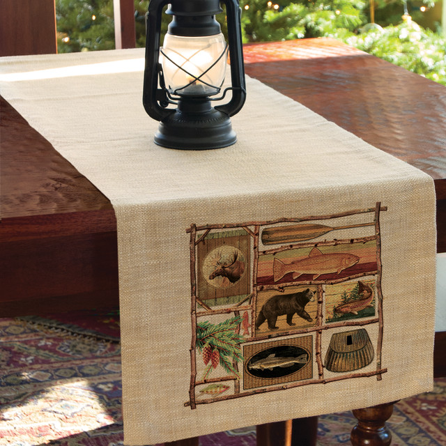 Lodge Hollow 16x54 Runner - Rustic - Table Runners - by Heritage Lace ...