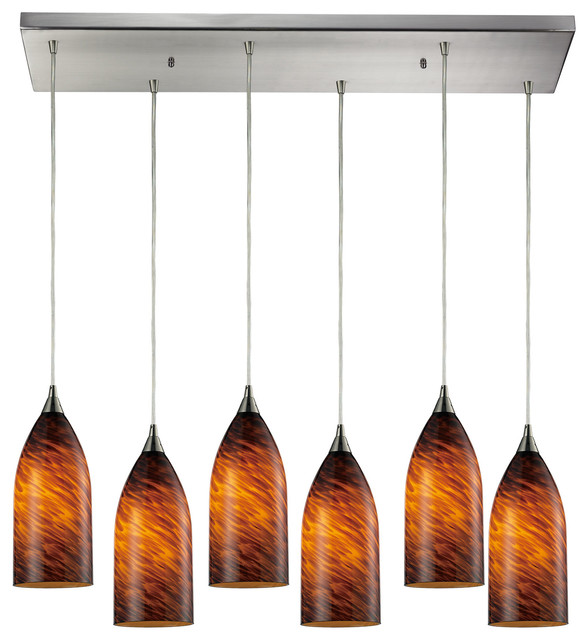 Elk Lighting 502-6RC-ES Verona 6-Light Pendant Light - Contemporary ...