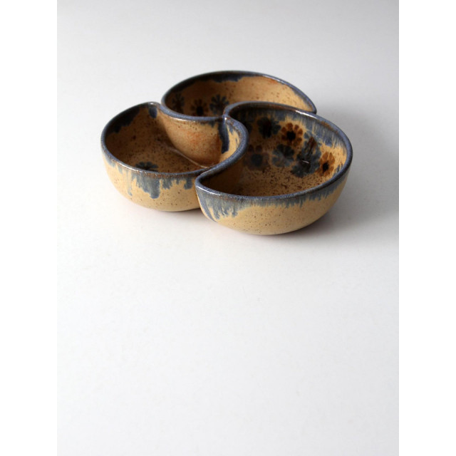 Consigned, Vintage Studio Pottery Divided Bowl - Contemporary ...