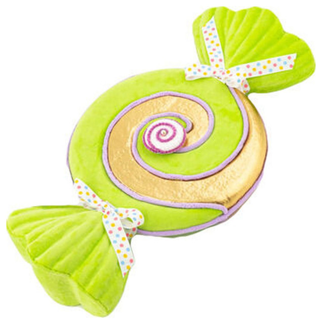 December Diamonds Snow Cream Shoppe 24" Green / Gold Swirl Candy ...