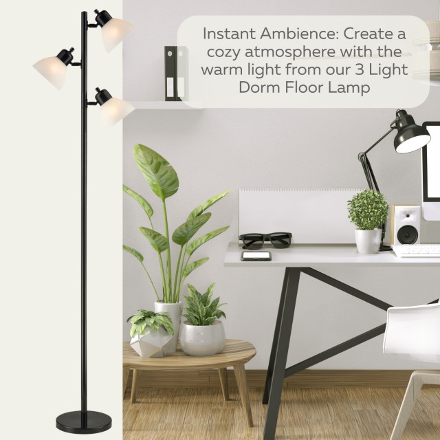Light Accents 3 Light Tree Style Floor Lamp with Adjustable Lights ...