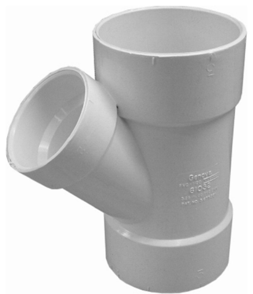 Charlotte Pipe PVC 01601 0800HA DWV Schedule 30 Reducing Wye, 3" x 2 ...