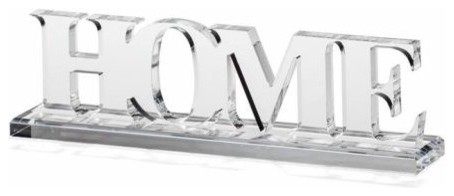 Torre and Tagus Word Art Acrylic Decor, Home - Contemporary ...