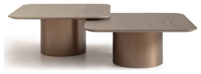 Canberra Tall Cocktail Table, Light Ash - Contemporary - Coffee Tables ...