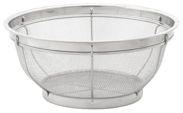 The Essentials Mesh Colander, Stainless Steel - Contemporary ...