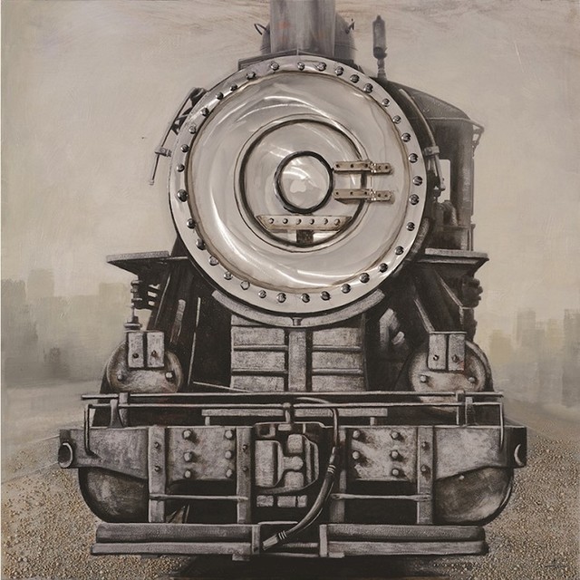 Yosemite Home Decor Original Painting, Steam Engine, DCE245 ...