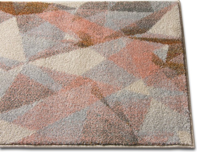 Well Woven Vettore Naomi Modern Geometric Pink Area Rug, 5'3"x7'3 ...