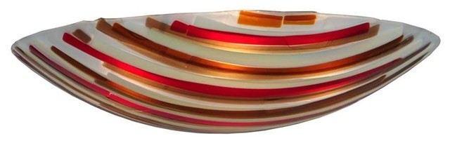 30W Metro Fusion Marina Glass Bowl Shade - Contemporary - Lighting ...