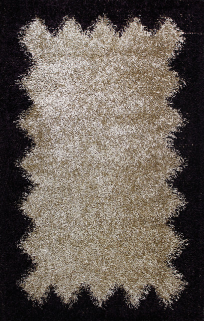 Polyester Shag Gold/Brown 5X8 Rug - Contemporary - Area Rugs - by Moti ...