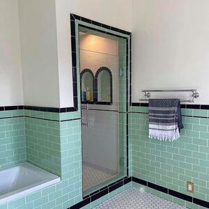 Marble or soapstone for shower curb/threshold/vanity top?