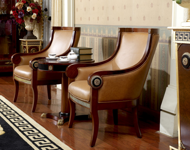 Surround Chair With Bronze and Black Accents - Traditional - Armchairs ...