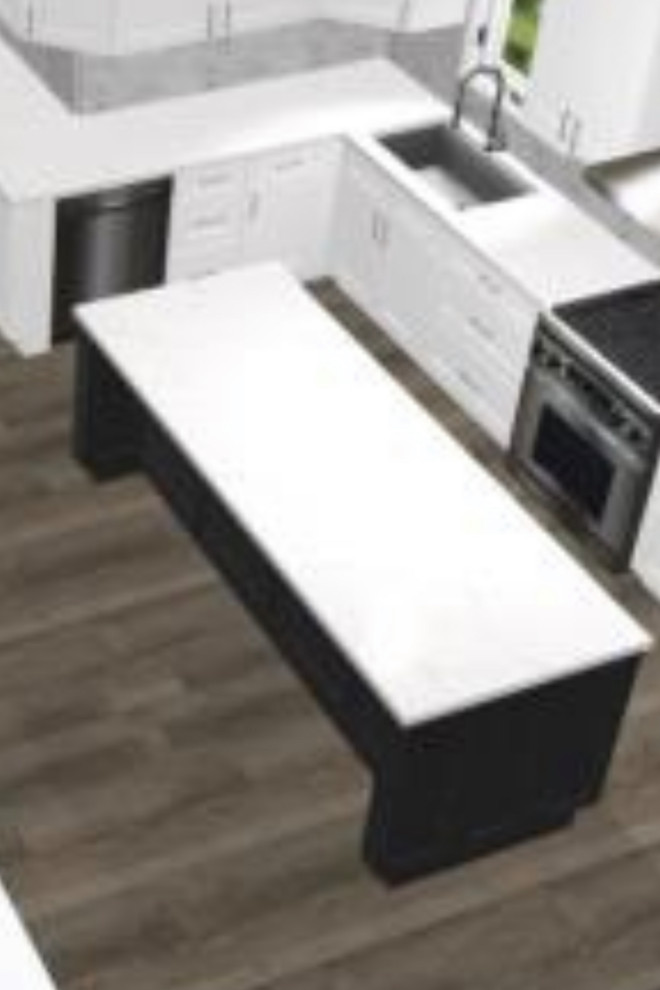 Enclosed or overhang 8 foot island?!!