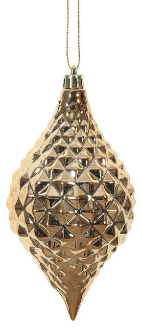 Vickerman N174980D 6"x3" Cafe Latte Shiny Diamond Drop Ornament ...