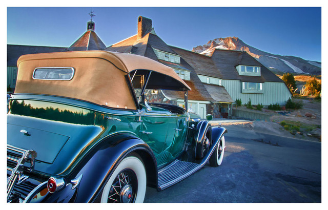 Nicholas Bielemeier Classic Car, Timberline Lodge Oregon Art Print, 30 ...