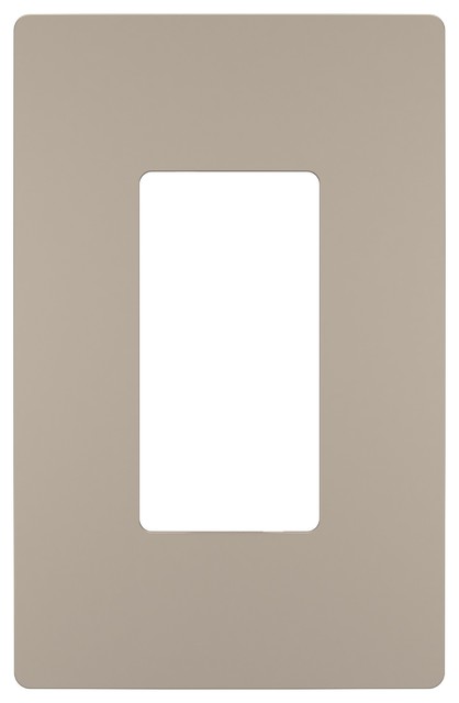 Legrand Radiant Screwless Wall Plate Plastic 1G, Nickel - Contemporary ...