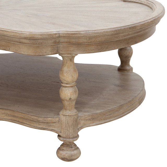 Higgins Street Cocktail Table With Open Shelf - French Country - Coffee ...