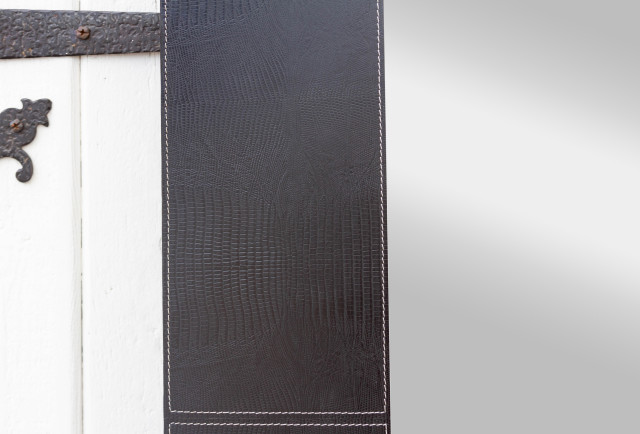 Tall Thai Embossed Leather Mirror - Transitional - Floor Mirrors - by ...