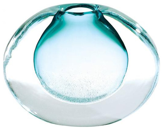 Micro Bubble Small Azure Vase - Contemporary - Vases - by Lighting Reimagined | Houzz