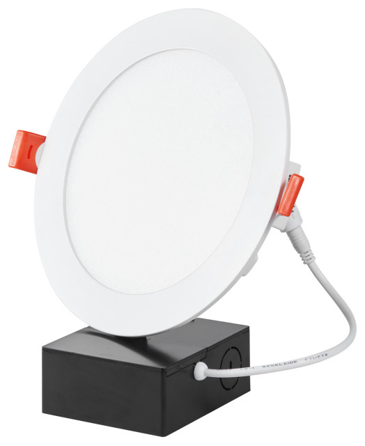 VEVOR LED Recessed Light 4 Pack Canless Ceiling Wafer Downlight 1200LM ...