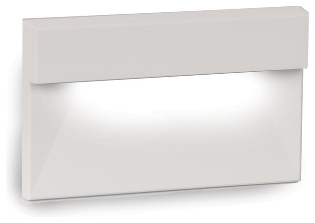 LED Horizontal Ledge Step and Wall Light, White - Modern - Path Lights ...