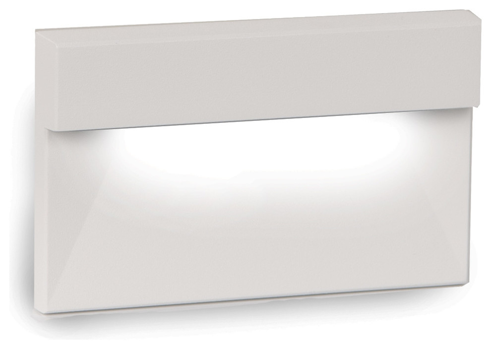 LED Horizontal Ledge Step and Wall Light, White - Modern - Path Lights ...