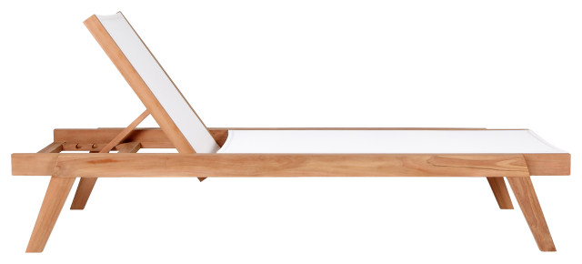 Tulum Waterproof Fabric Mesh Outdoor Patio Lounger - Transitional ...