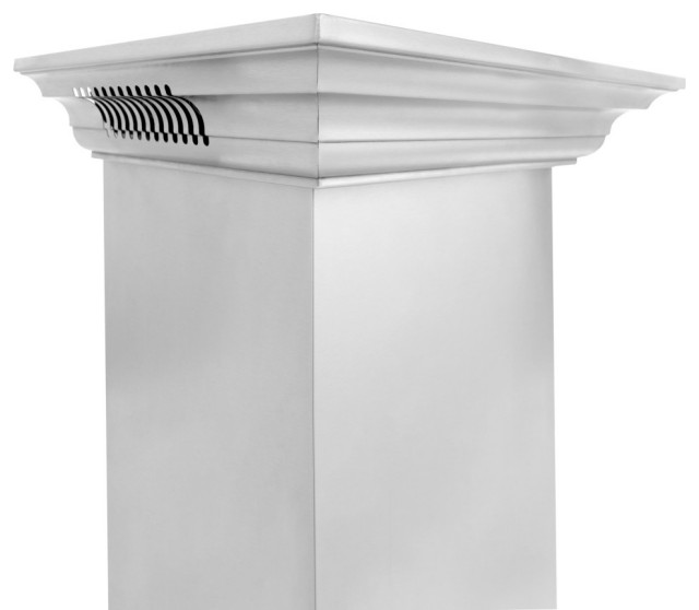 ZLINE 48" Ducted Vent Wall Mount Range Hood With Built-in CrownSound ...