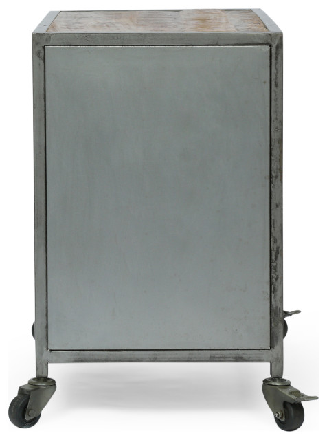 Alanis Industrial Handcrafted Mango Wood Shoe Rack, Natural and Gray ...