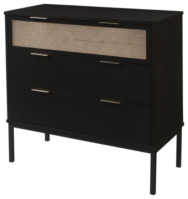 Caine Rattan Chest 3 Drawers - Tropical - Accent Chests And Cabinets ...